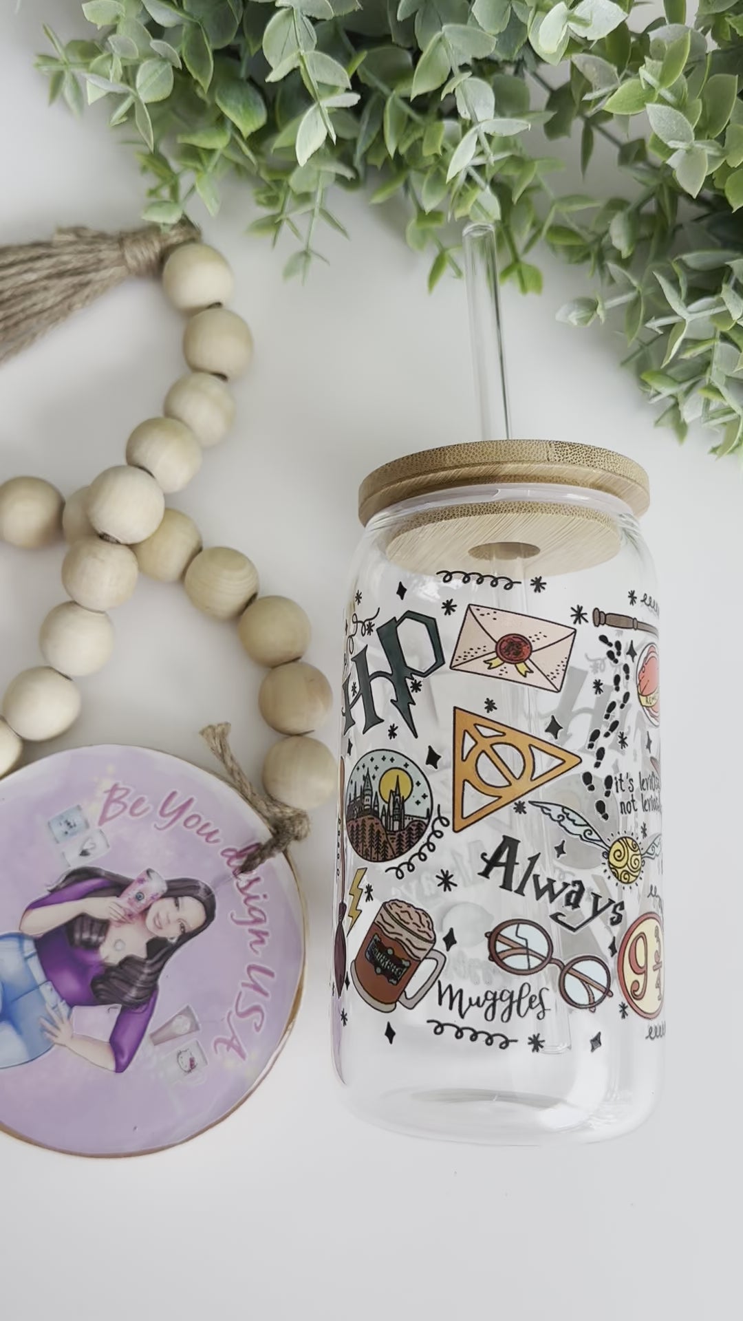 Harry Potter clear can glass – BE YOU DESIGN USA